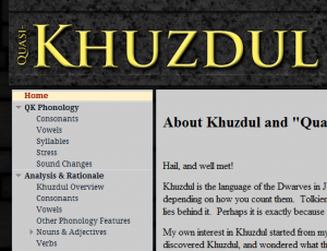 Quasi-Khuzdul | Tolkien e o Élfico